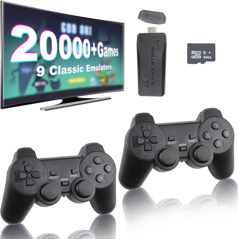 Upgraded Model Wireless Play Machine Stick, Retro Video Controllers, 9 ...