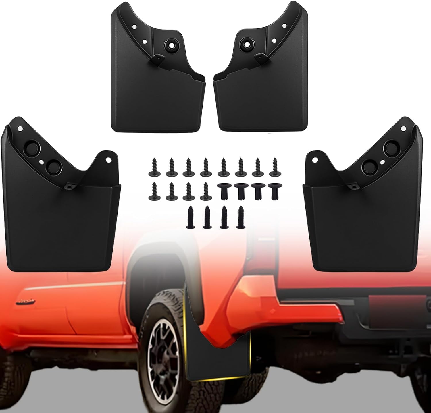 Upgraded Mud Flaps Compatible with Chevy Equinox 2025, No Drilling/Tape ...