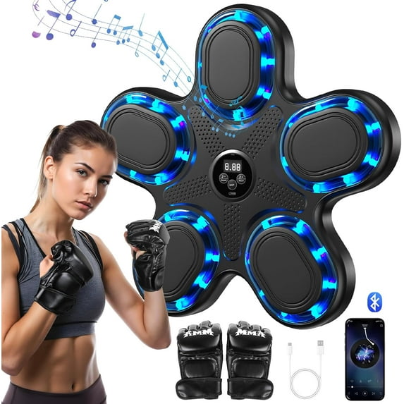 Upgraded Music Boxing Machine - Smart Bluetooth Wall-Mounted Fitness ...