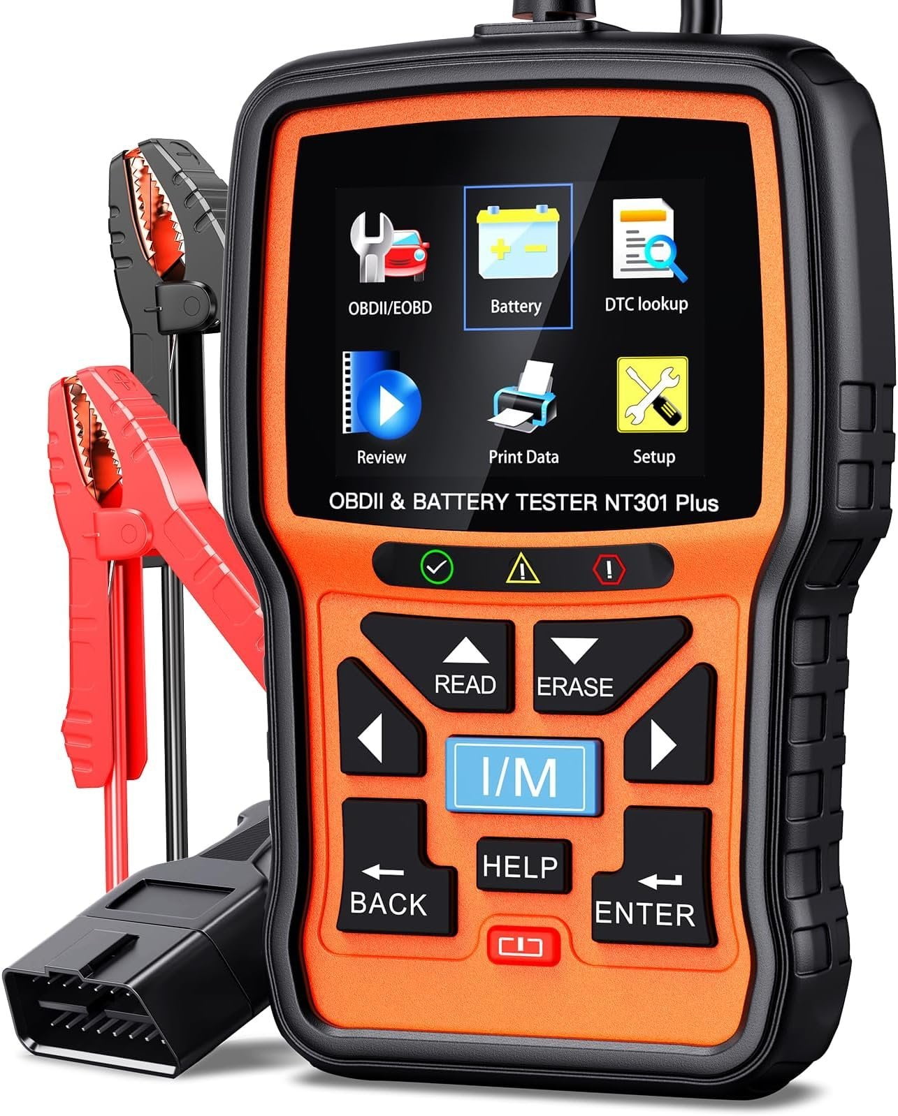 Upgraded of NT301, NT301 2-in-1 OBD2 Scanner Tester, Professional Code ...