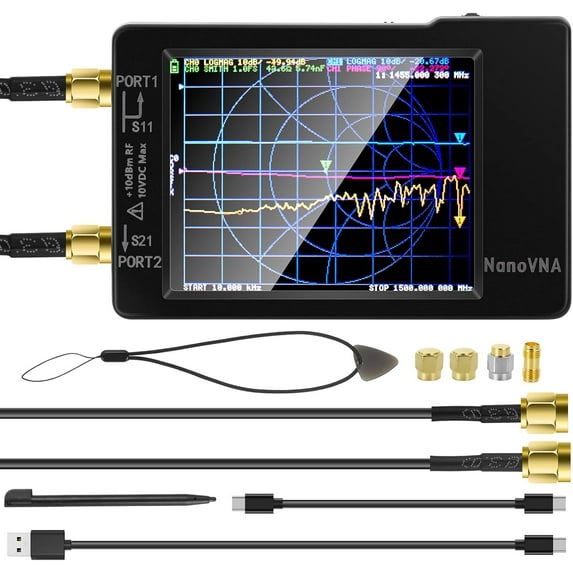 [Upgraded] NanoVNA-H Vector Network Analyzer 9KHz -1.5GHz Latest HW V3 ...