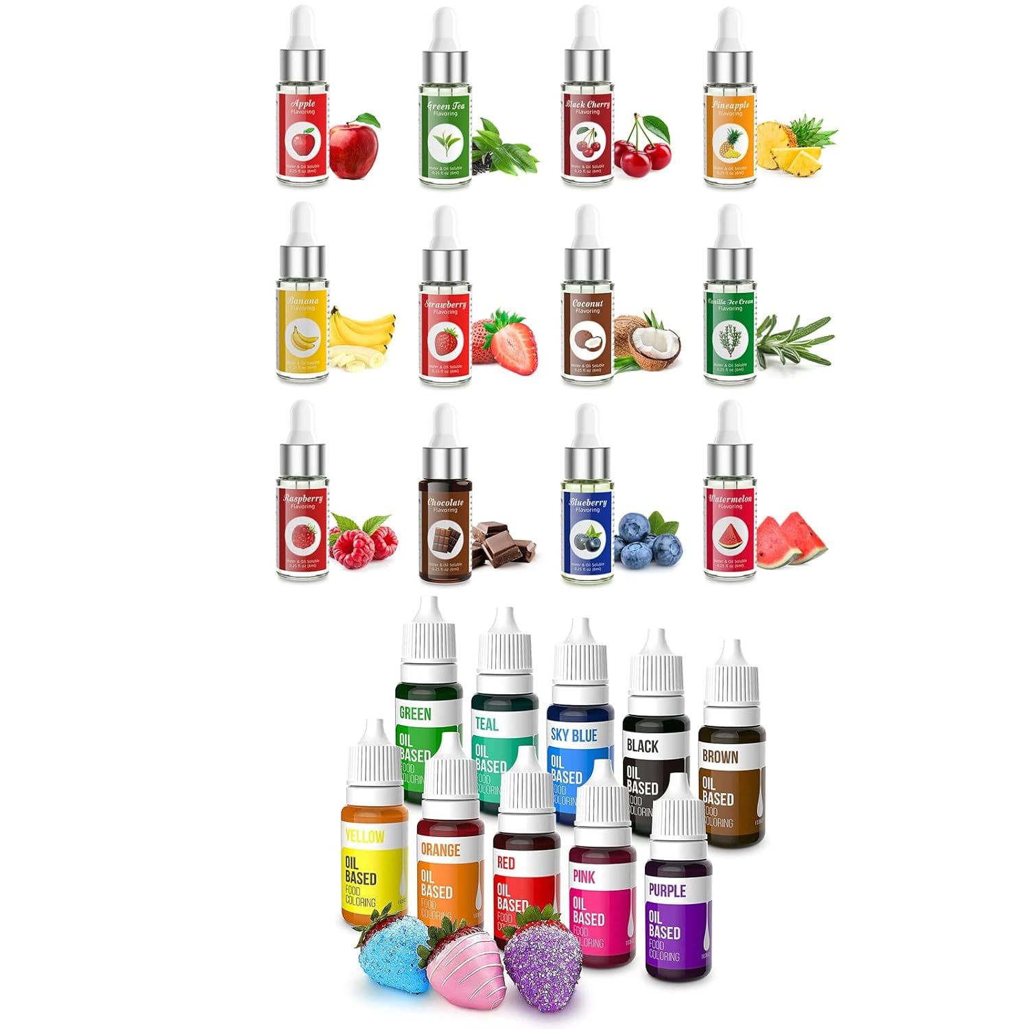 Upgraded Oil Based Food Coloring for Chocolate and Food Flavoring Oil ...