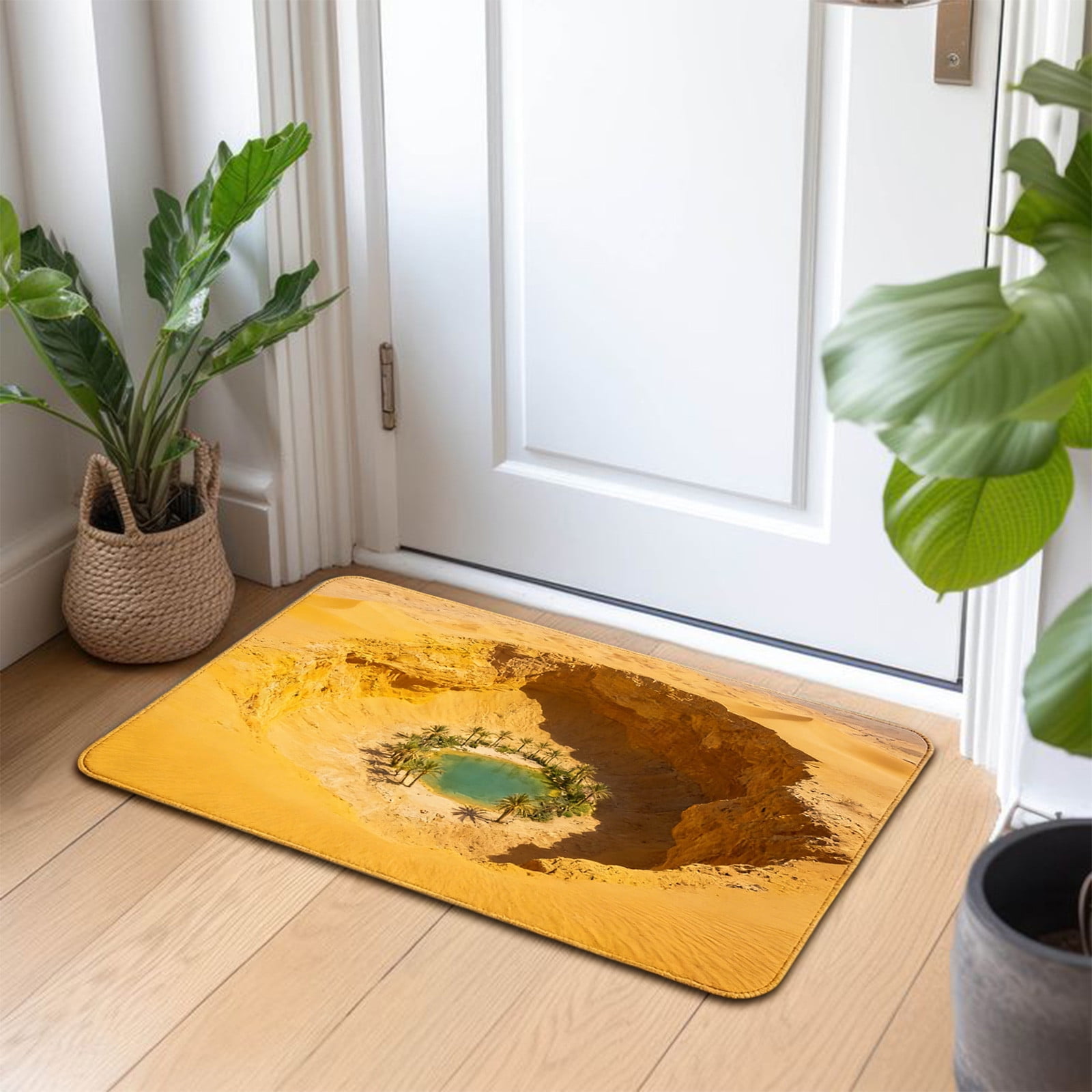 Upgraded Optical Rug Bottomless Hole Doormat Indoor Outdoor Use For ...