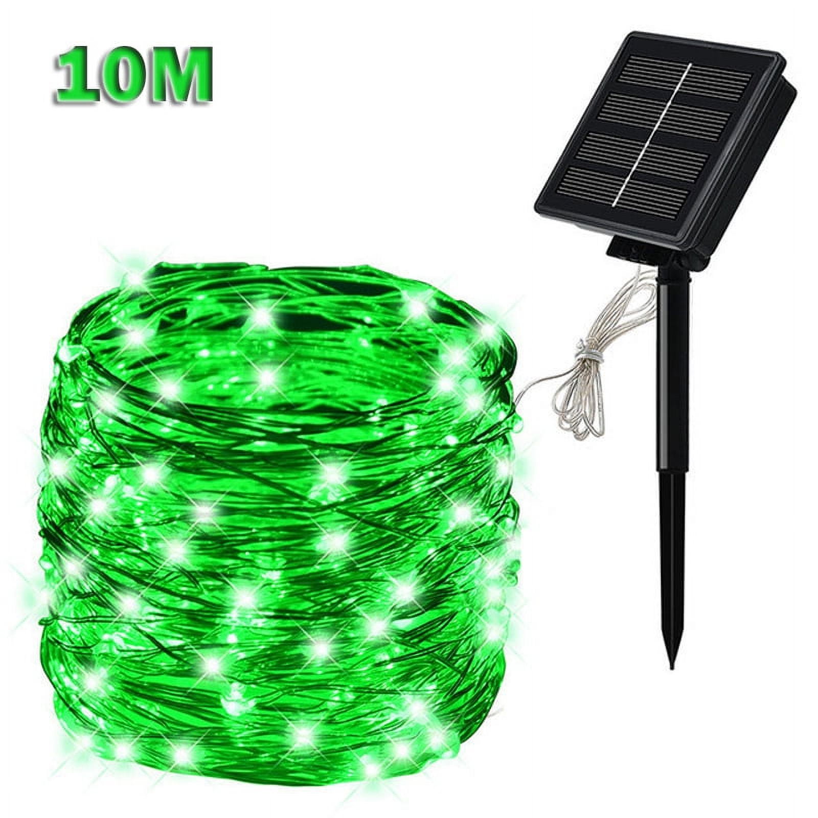 5M/10M/15M/20M/30M LED Solar Powered Energy Copper Wire Fairy Christmas ...