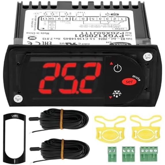 Upgraded PZGXS0J111 Temperature Thermostat with 2 * 10FT NTC Probe ...