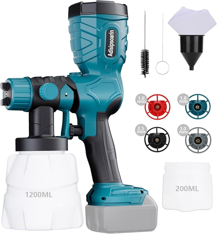 Upgraded Paint Sprayer for Bos*ch 18V Li-ion Battery, Cordless Electric ...