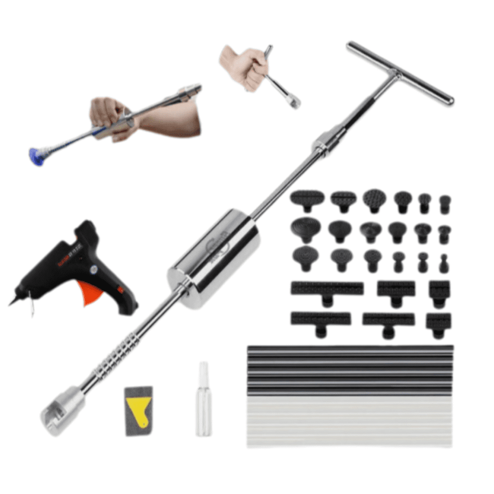 Upgraded Paintless Dent Repair Kit, Ergonomic Design T-bar Dent Puller ...