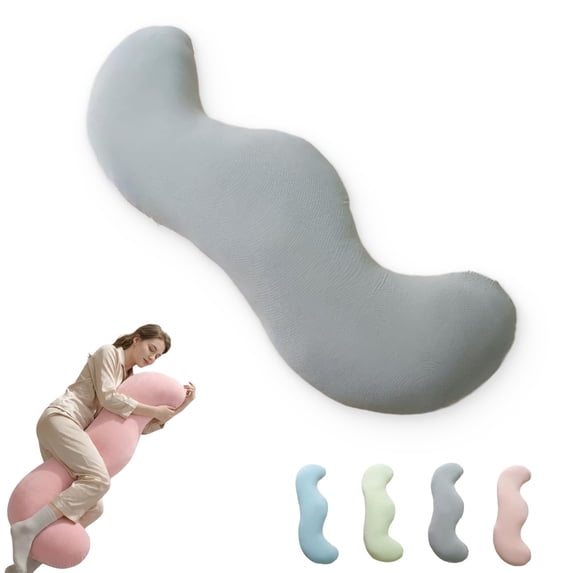 Upgraded Pea Pod Body Pillow for Side Sleeper - Long Bolster Hug Pillow ...
