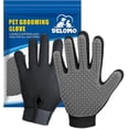 Upgraded Pet Grooming Gloves with Silicone Tips - Reusable Hair Removal ...