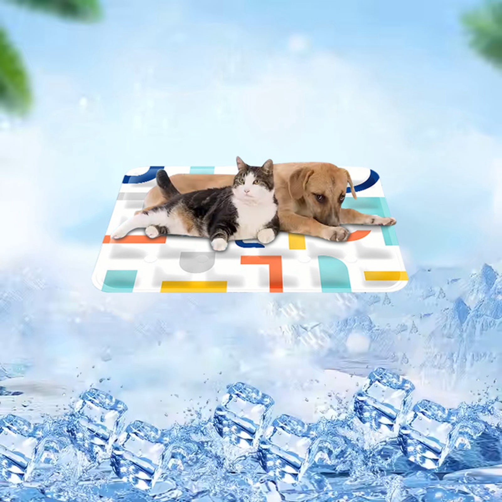 Upgraded Pet Mat for Dogs and Cats Indoor Comfortable Water Filled ...