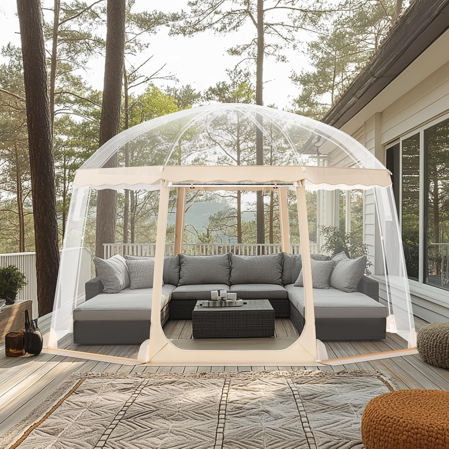 Upgraded Pop up Bubble Tent for 8-10 People - Need Simple Assembly ...