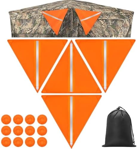 Upgraded Powerful Magnetic Blaze Orange Safety Panels with High ...