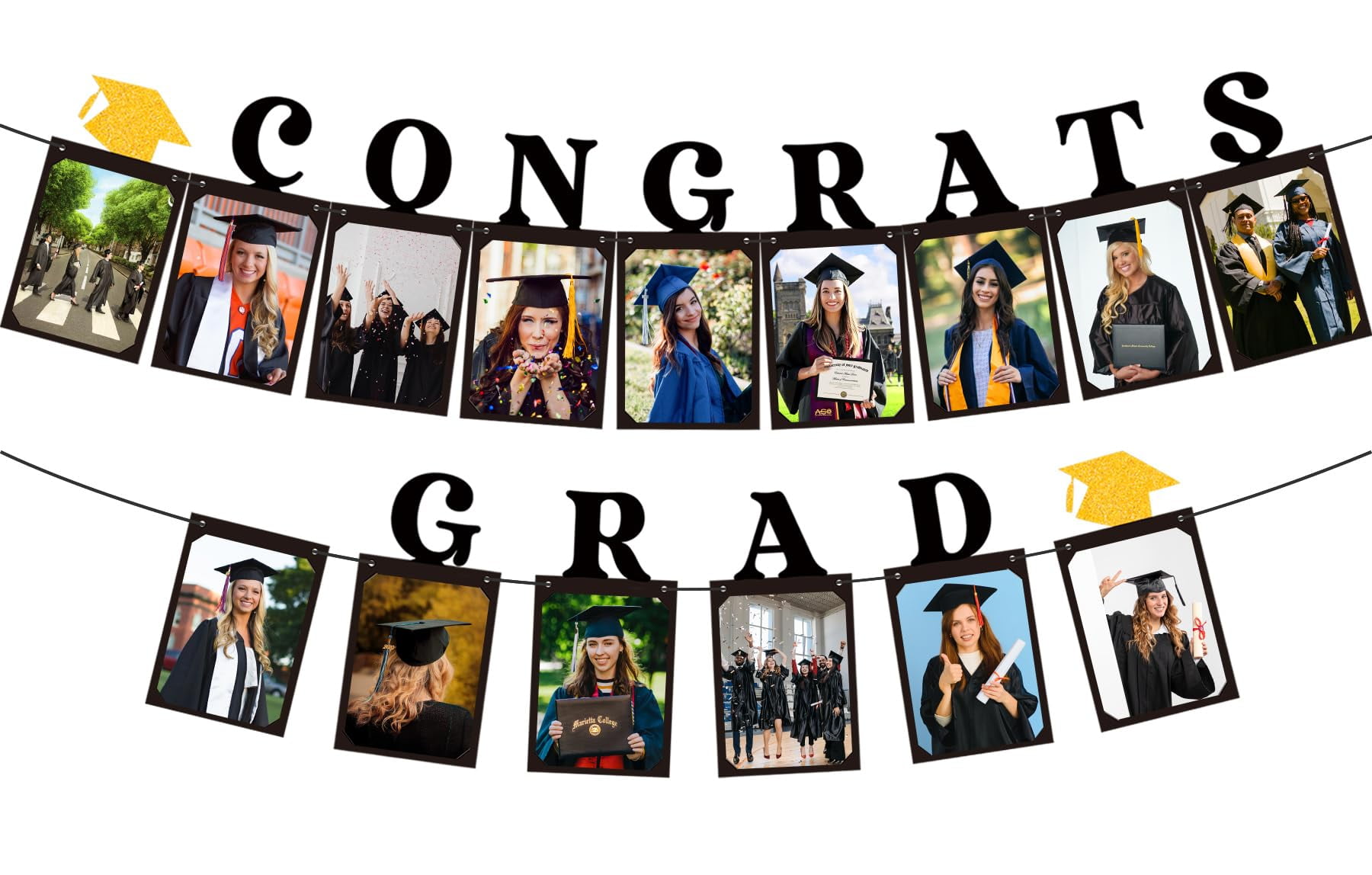 Upgraded, Premium Graduation Photo SSF20 Banner 2025, Congrats Banners ...