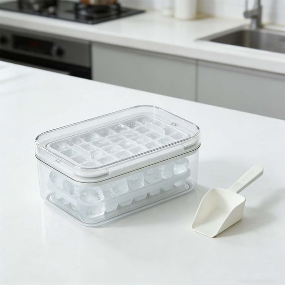 Upgraded Press Ice Mold Water Bottle Style B, Food-Grade Ice Tray ...