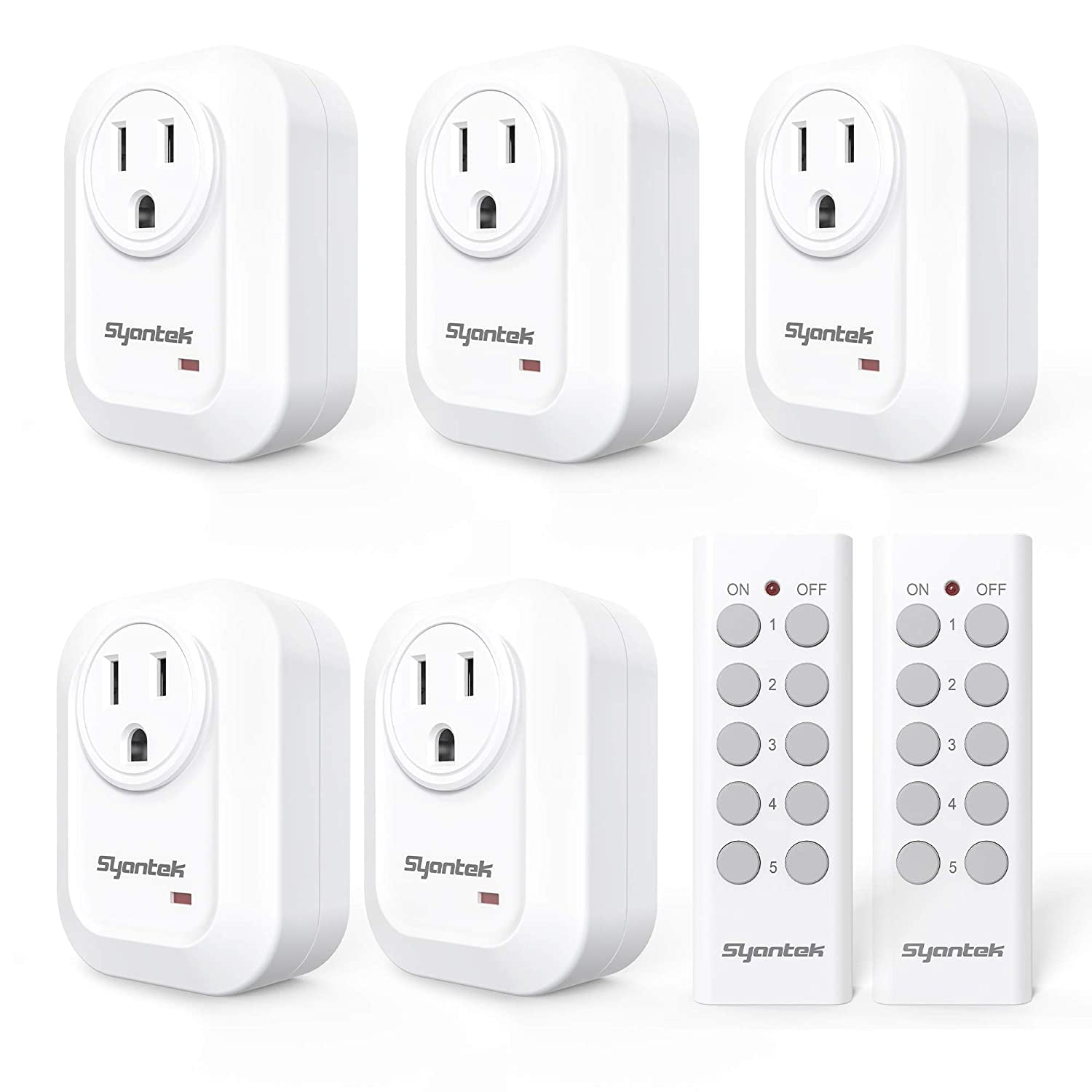Upgraded Remote Control Outlet Wireless Light Switch for Household ...