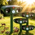 Upgraded Repellent Outdoor Ultrasonic Deer Repellent,Squirrel Racoon ...