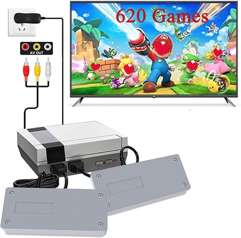 Upgraded Retro Controllers – Built-in 620 Plays and 2 Controllers, Old ...