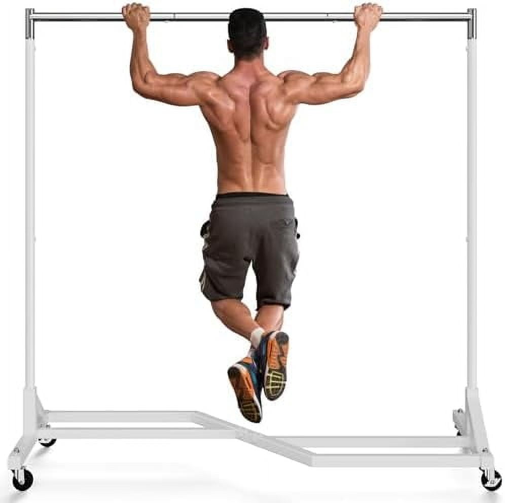 Upgraded Rolling Clothes Rack, Heavy Duty Clothing Rack for Hanging Shirts, Coats, Hats ...