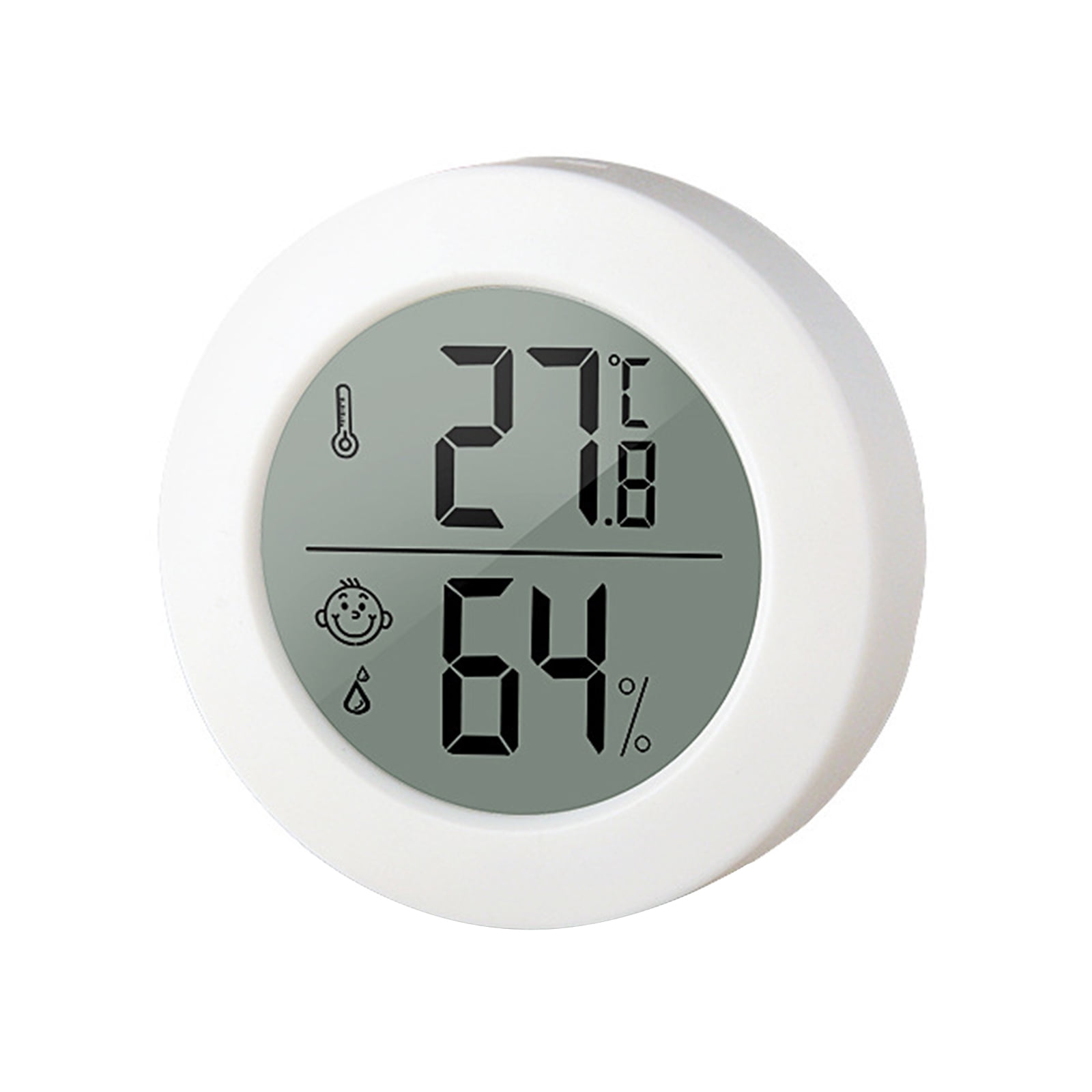 Upgraded Round Rooms Temperature Humidity Meter Adhesive Comfort Icons ...