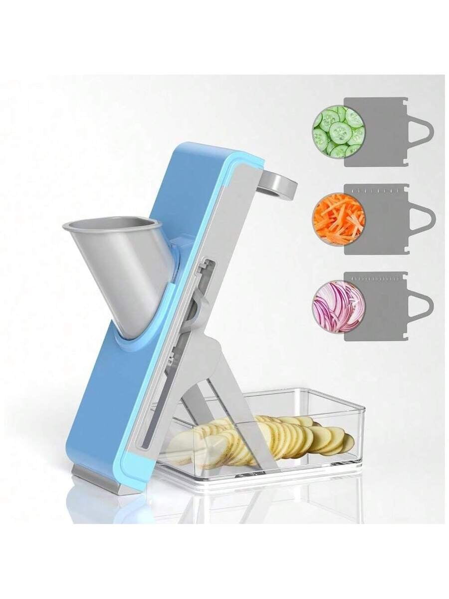 Upgraded Safe Mandoline Slicer, Adjustable Vegetable Chopper with Fry ...