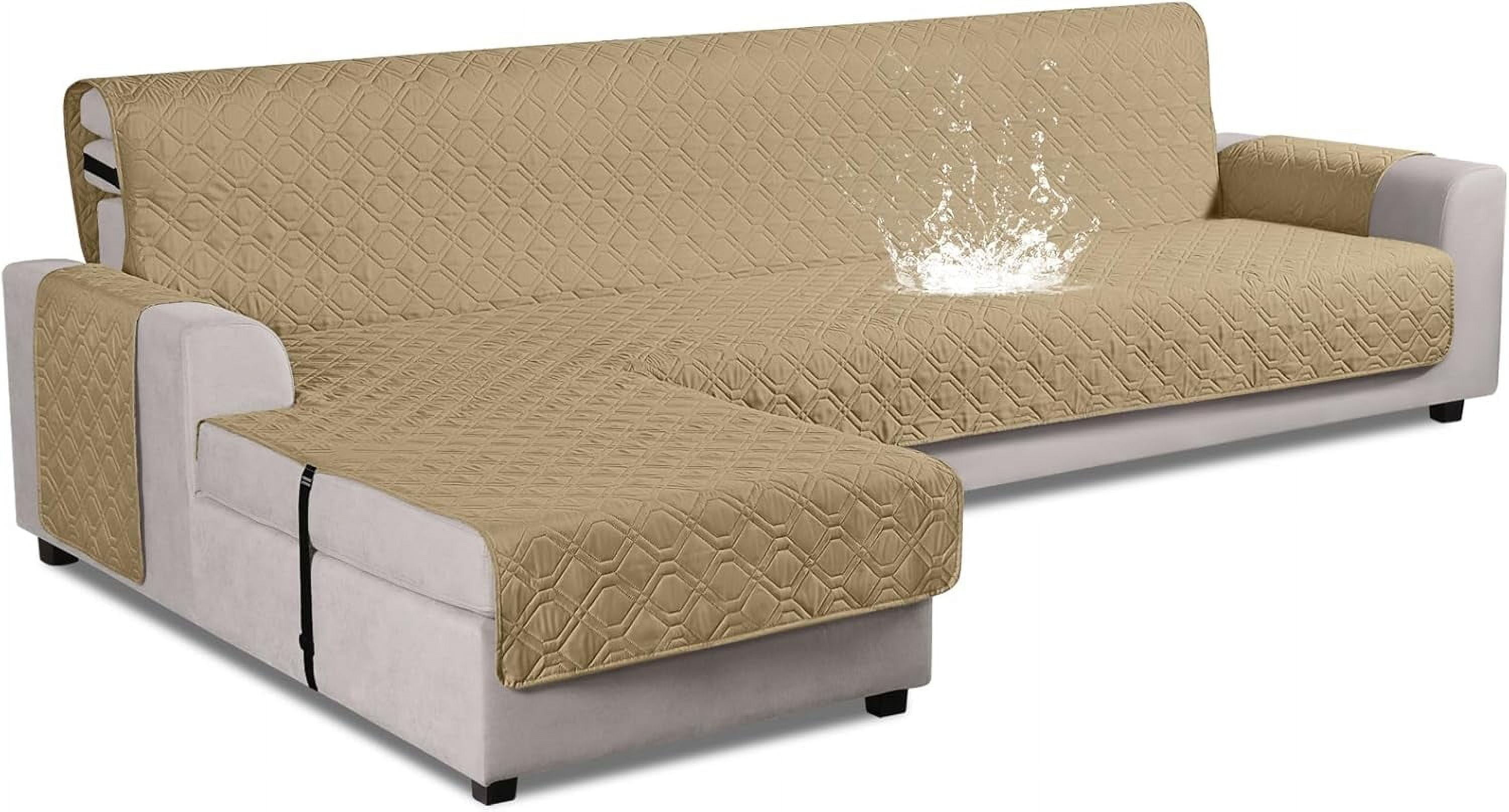 Upgraded Sectional Couch Covers 100% Waterproof L Shaped Sofa Slipcover ...