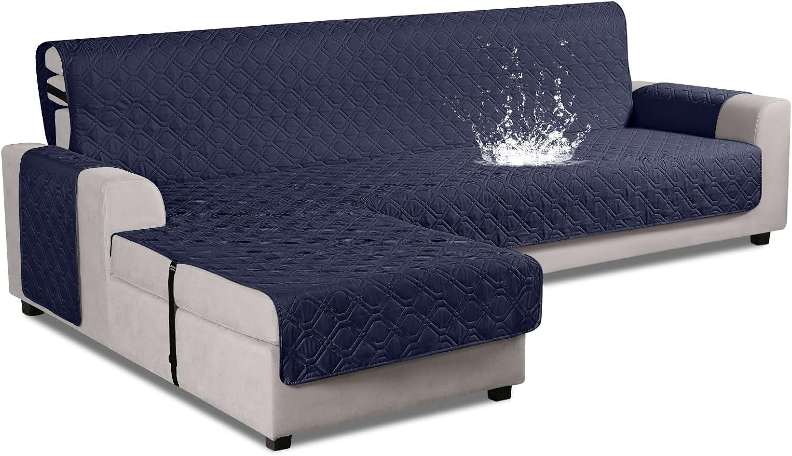 Upgraded Sectional Couch Covers 100% Waterproof L Shaped Sofa Slipcover ...