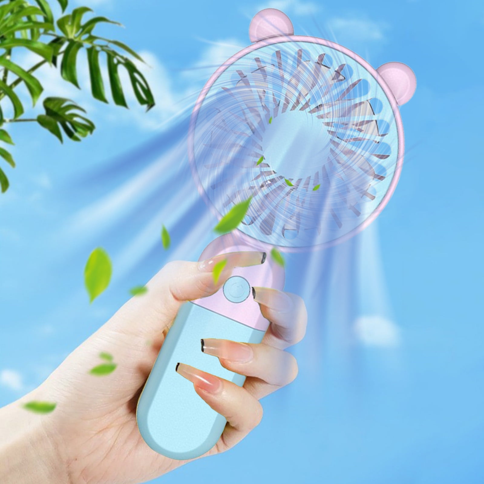 Upgraded Silent Fan New Usb Handheld Fan Reversible Base Vertical ...