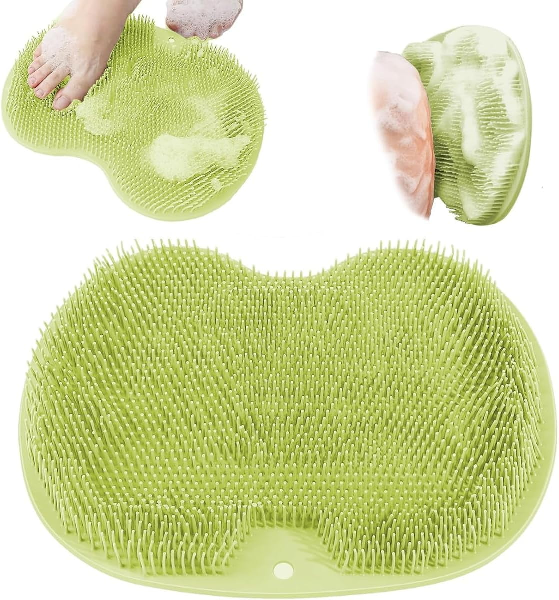 Upgraded Silicone Massage Bath Mat,Professional Multi-Area Exfoliator ...