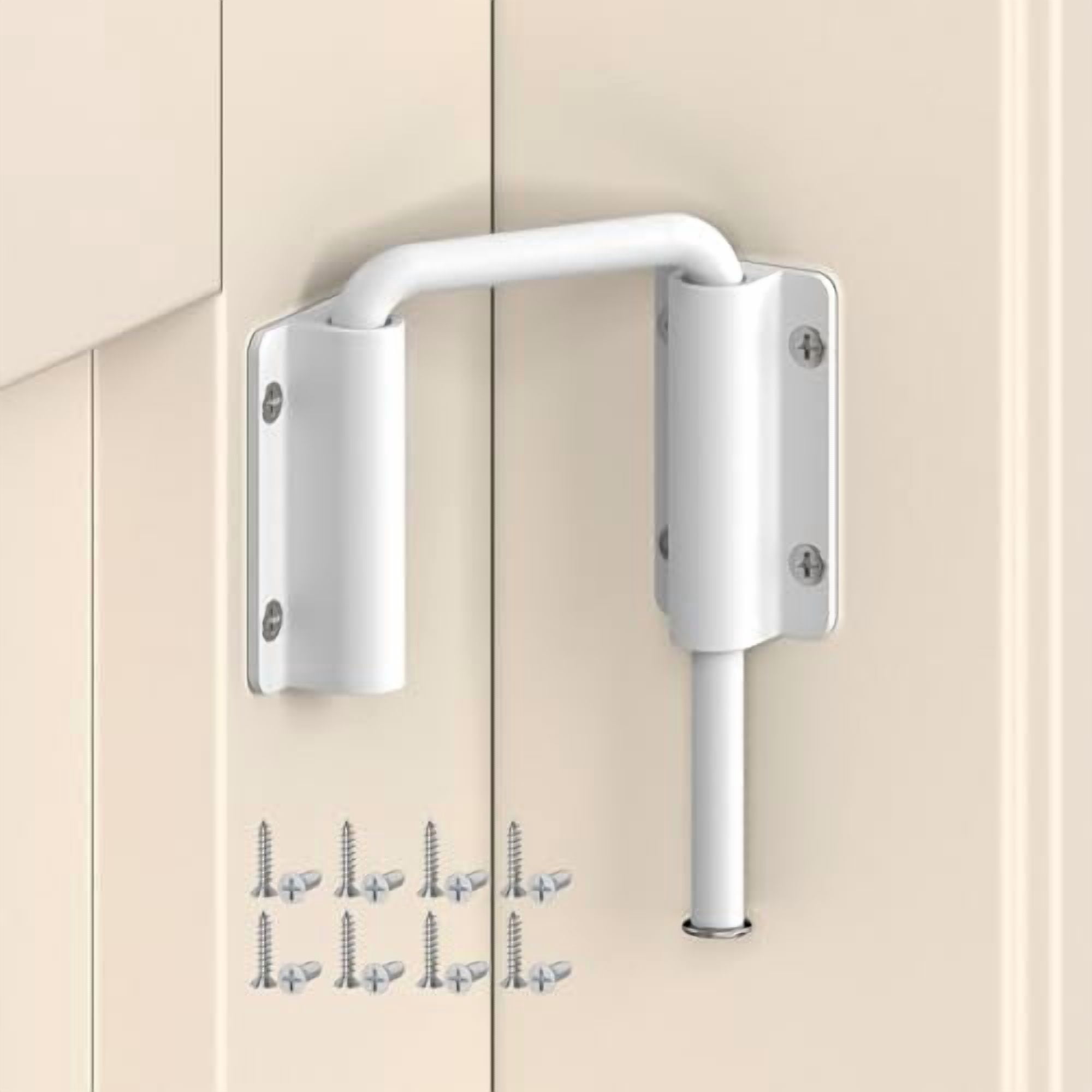 Upgraded Sliding Door Loop Lock, 90/180 Degree Multi-Angle Aluminum ...