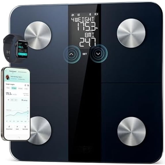 Upgraded Smart Scale for Body Weight, FSA&HSA Eligible, Bathroom ...