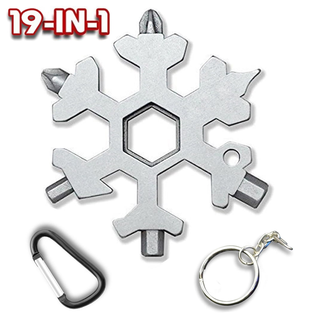 19-in-1 Stainless Steel Snowflake Multi-Tool, Portable Christmas Gifts ...