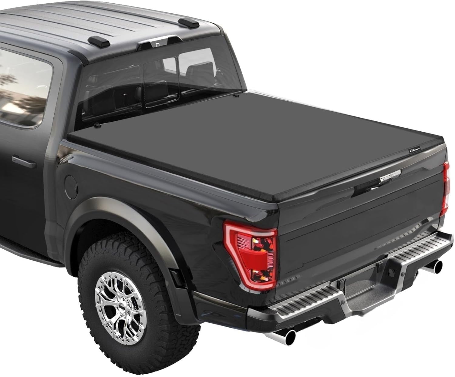 Upgraded Soft Tri-Fold Truck Bed, Tonneau Cover Compatible with 2015 ...