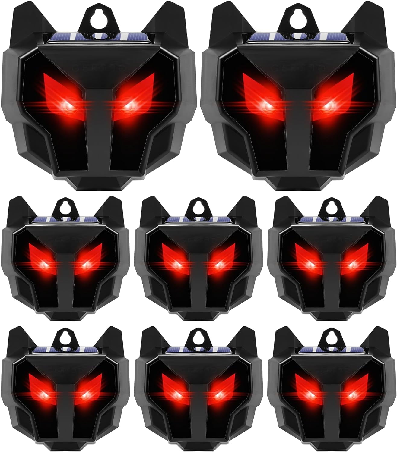 Upgraded Solar Animal Repeller,8 Packs Coyote Deterrent with Flashing ...