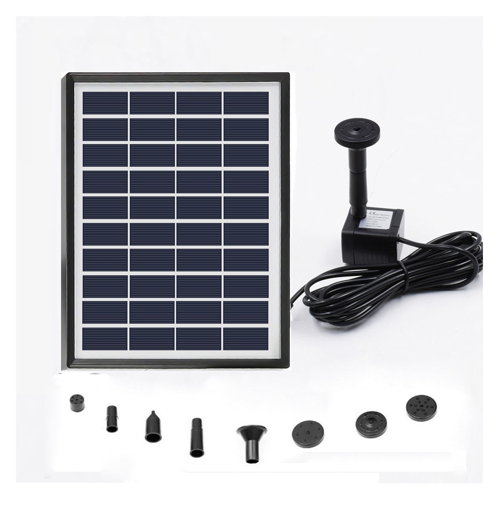 Upgraded Solar Fountain Pond Pump Kit With Stake, Solar Powered Water ...