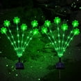 Upgraded Solar St Patricks Day Decorations Solar Shamrocks Lights, 2 ...