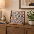 Upgraded Solid Wood 4-Tier Card Display Case, 1PCS, Trading Card ...