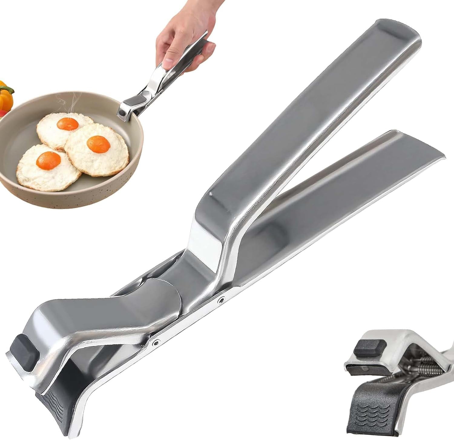 Upgraded Stainless Steel Hot Plate Gripper, Anti-Scald Kitchen Tongs ...