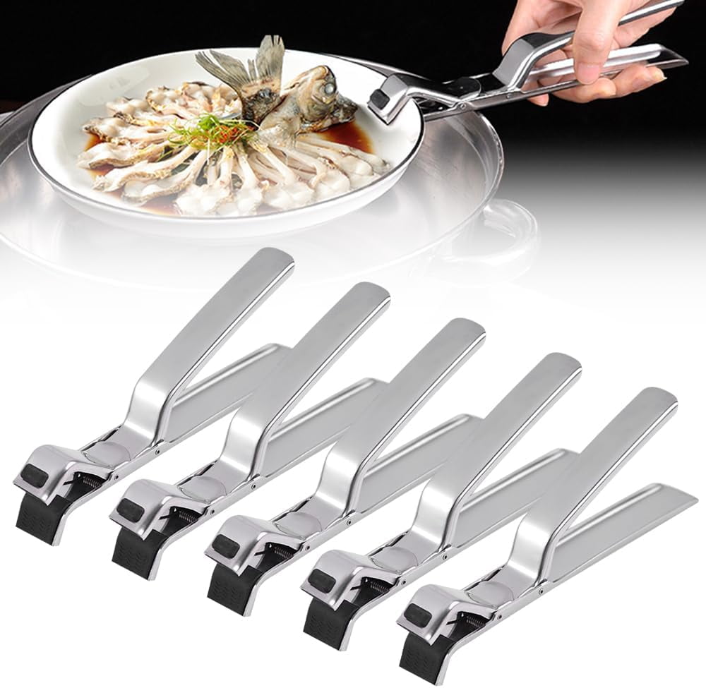 Upgraded Stainless Steel Hot Plate Gripper with Anti-Scald Design ...