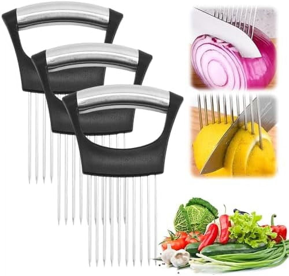 Upgraded Stainless Steel Onion Slice Holder,2024 New Onion Holder for ...