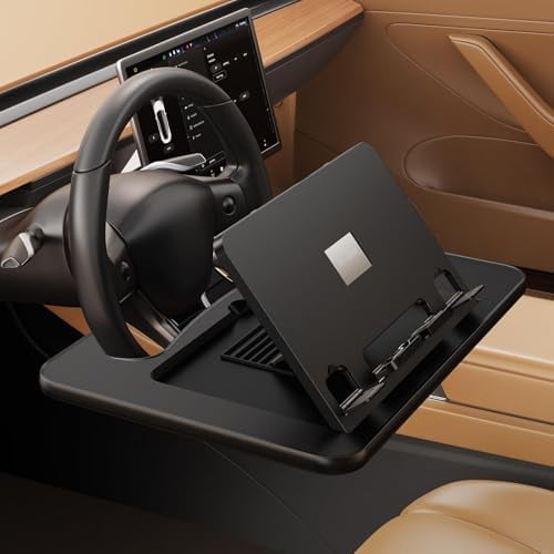 Upgraded Steering Wheel Tray – Large Car Steering Wheel Tray for Laptop ...