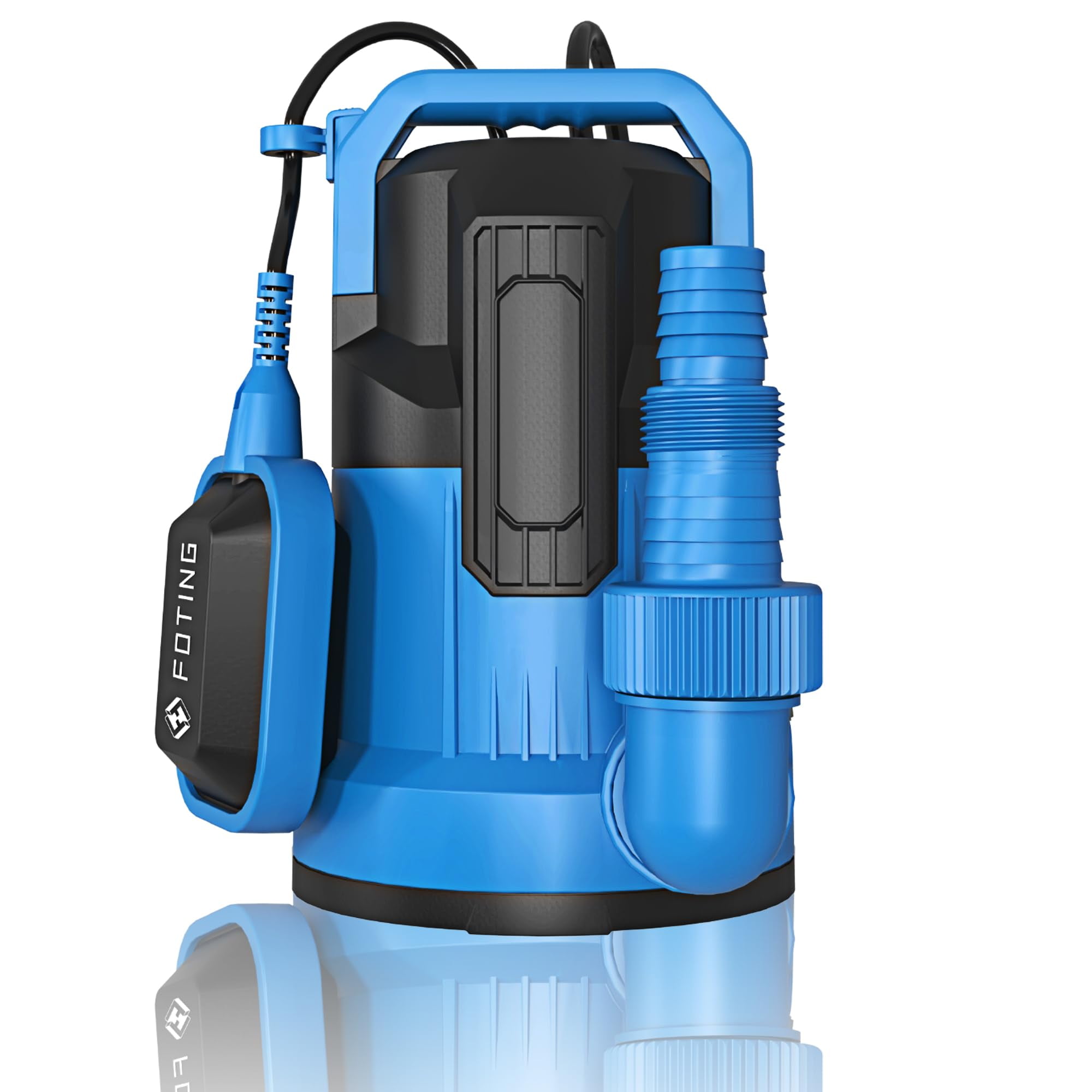 Upgraded Submersible Water Sump Pump，1/2 HP，4900 GPH，with Float Switch ...