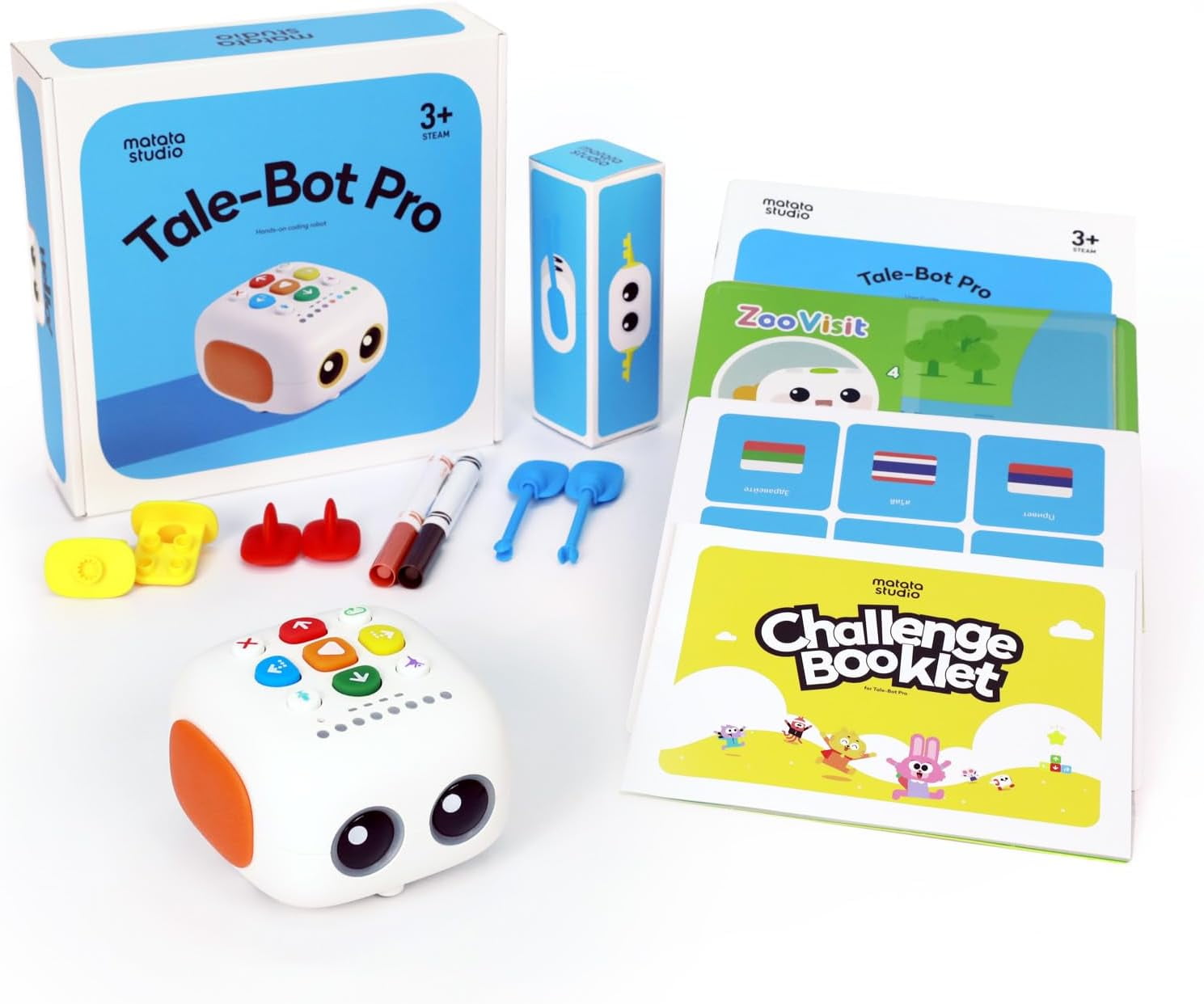 Upgraded Talebot Pro Coding Robot for Kids Aged 3-5, Education & Learning Toys for Toddlers to ...