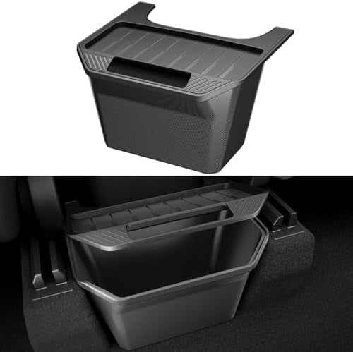 Upgraded Tesla Model Y Rear Center Console Organizer, Trash Can for ...