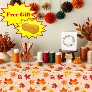 2 Pcs Fall Party Tablecloths, Boriyuan 54 x 108 inch Thanksgiving ...