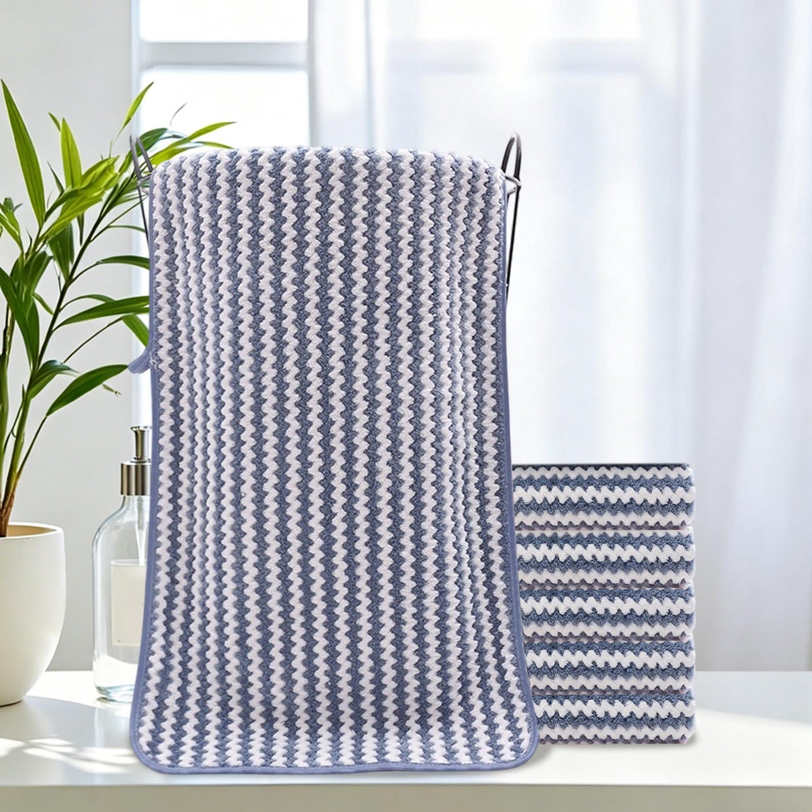 Upgraded Thick Soft Absorbent Microfiber Towel, Quick Dry Lint Free ...