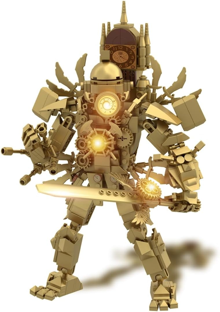 Upgraded Titan Clock Man Building Block Toys, Toilet Titan Building ...