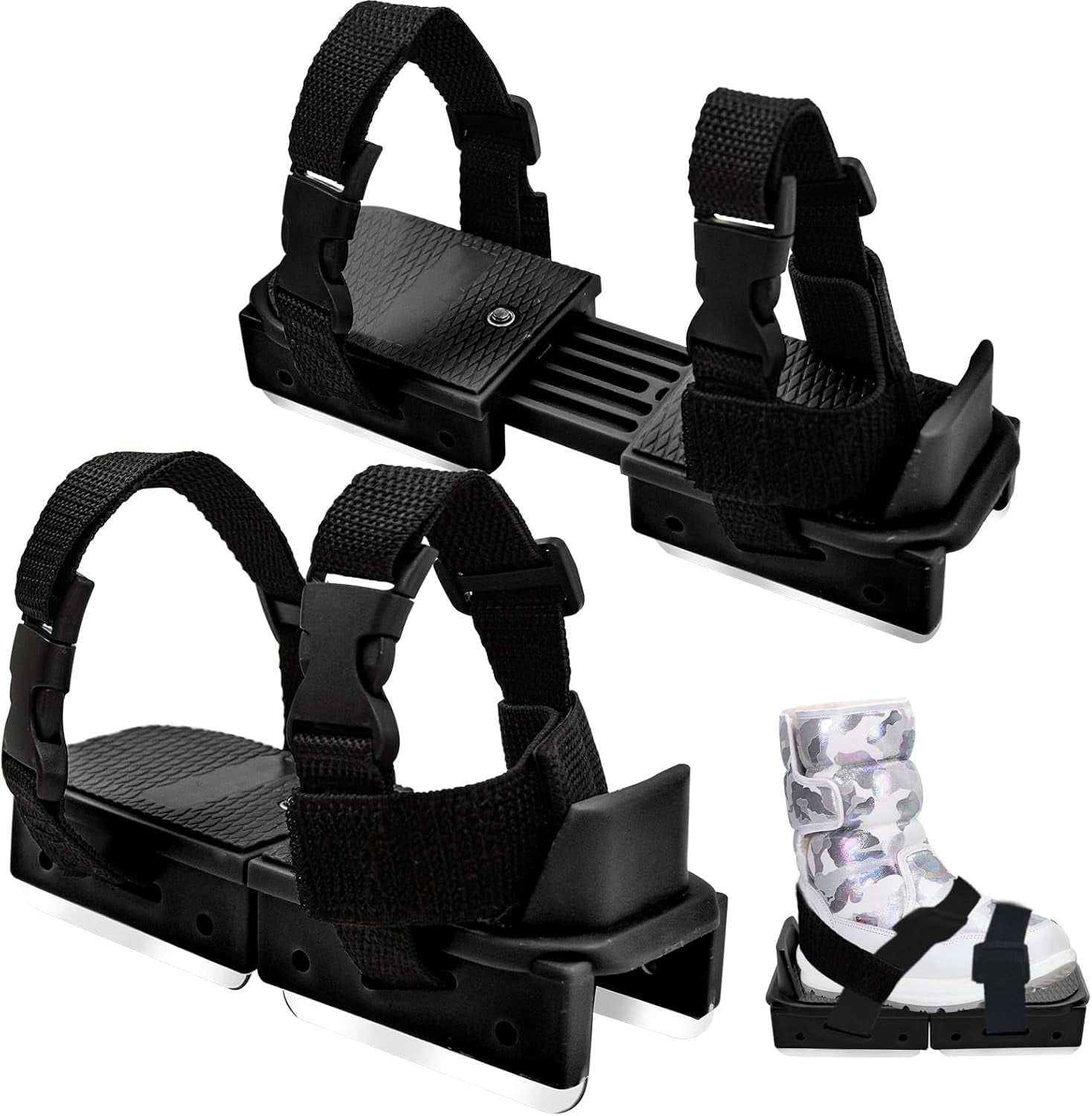 Upgraded Toddler Ice Skates with 3Pcs Hook and Loop Fastener Clip on ...