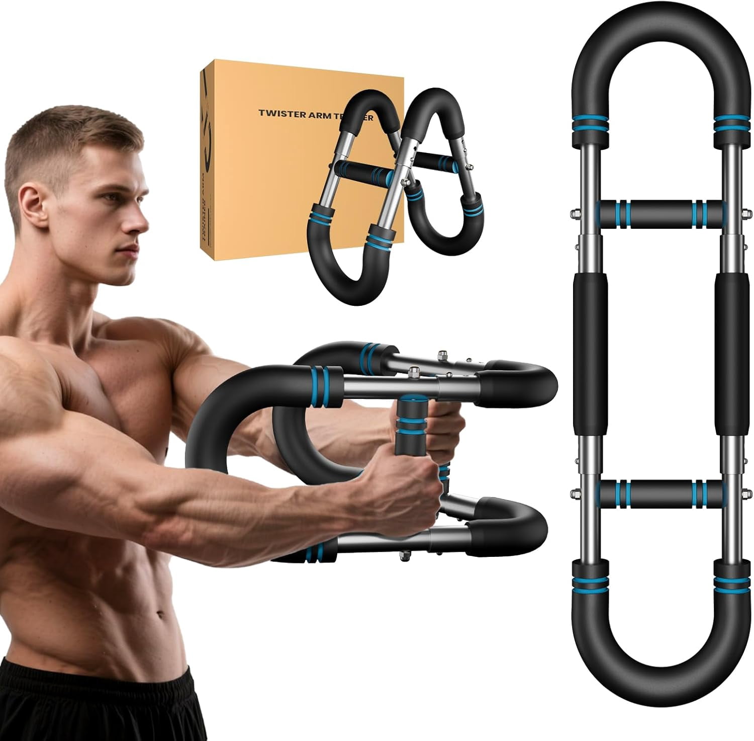 Upgraded Twister Arm Trainer, Adjustable Chest Workout Equipment ...