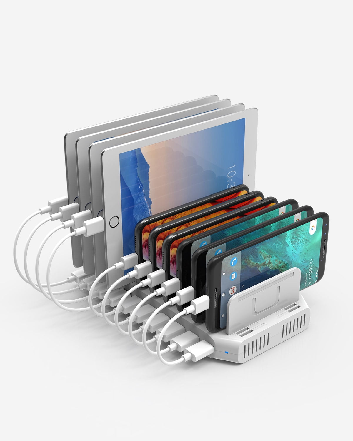 UNITEK Multi-Charger 10-Port USB Charging Station with Quick Charge 3.0 ...