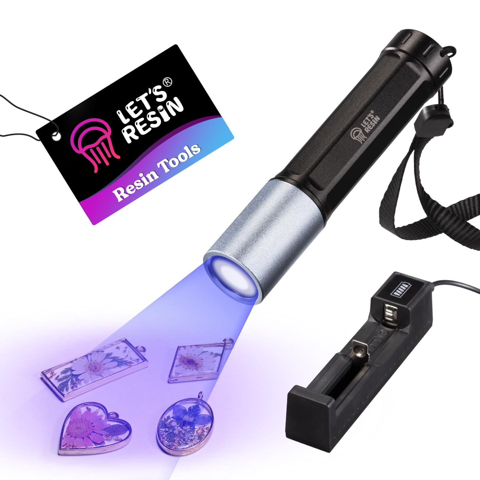 Upgraded UV Light for Resin, Large Size Portable UV Resin Light, Fast Curing&Portable UV Lamp ...